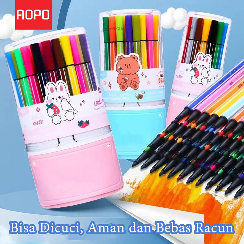 Jual Spidol Warna Warni 1 Set Hexagonal Watercolor Marker Pen 12 Warna ...