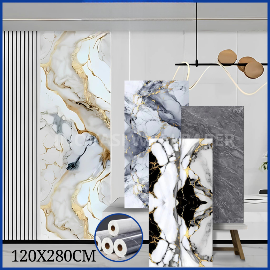 Jual Inovasi Wallpaper Dinding Marmer Wallpaper Dinding Vinyl Wallpaper ...
