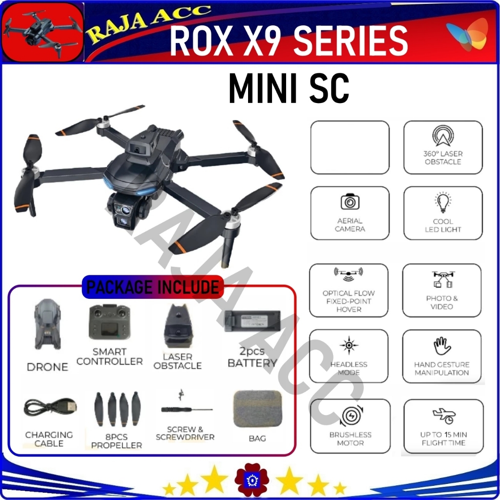 Jual ROX X9 Mini SC Drone HD Dual Camera WiFi FPV Combo Version ...