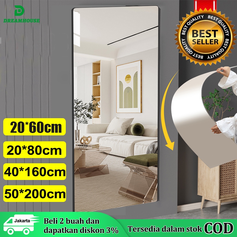Jual 20x60cm Mirror Acrylic Mirror Cermin Aesthetic Mirror Custom ...