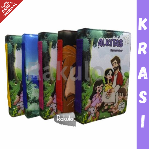 Jual ALKITAB Ukuran Sedang Bergambar ANAK DENGAN COVER TAS / ALKITAB ...