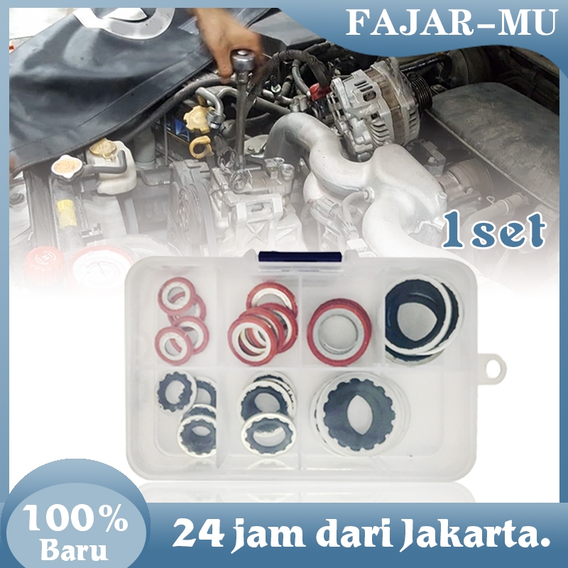 Jual Gasket Seal AC Mobil 1 Set O Ring Seal Universal Washer Besi ...