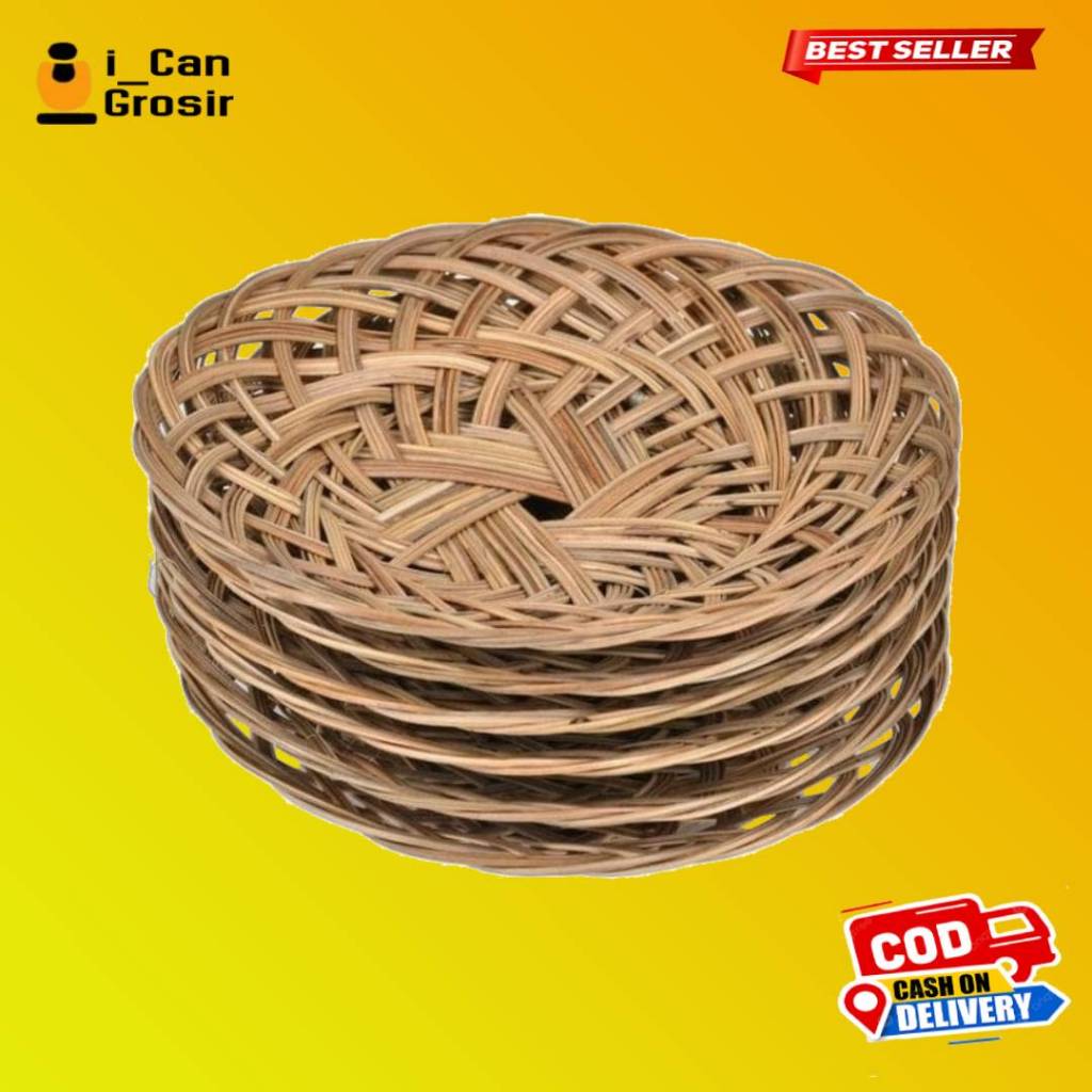 Jual Piring Rotan Lidi Piring Lidi Piring Anyaman Piring Bambu Piring ...