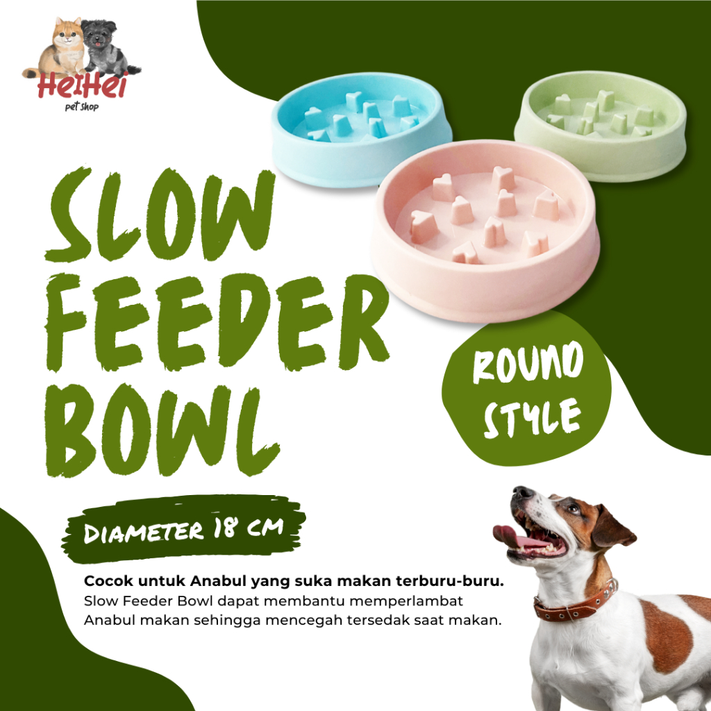 Jual Round Love Pet Slow Feeder - Tempat Makan Mangkok Anjing Kucing ...