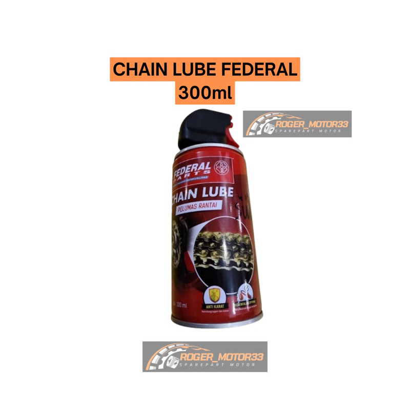 Jual CHAIN LUBE PELUMAS MINYAK RANTAI 300 ML MEREK FEDERAL | Shopee Indonesia