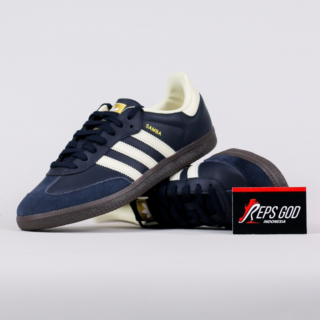 Jual Adidas Samba OG Night Navy Cream White Gum Navy Gum | Shopee Indonesia