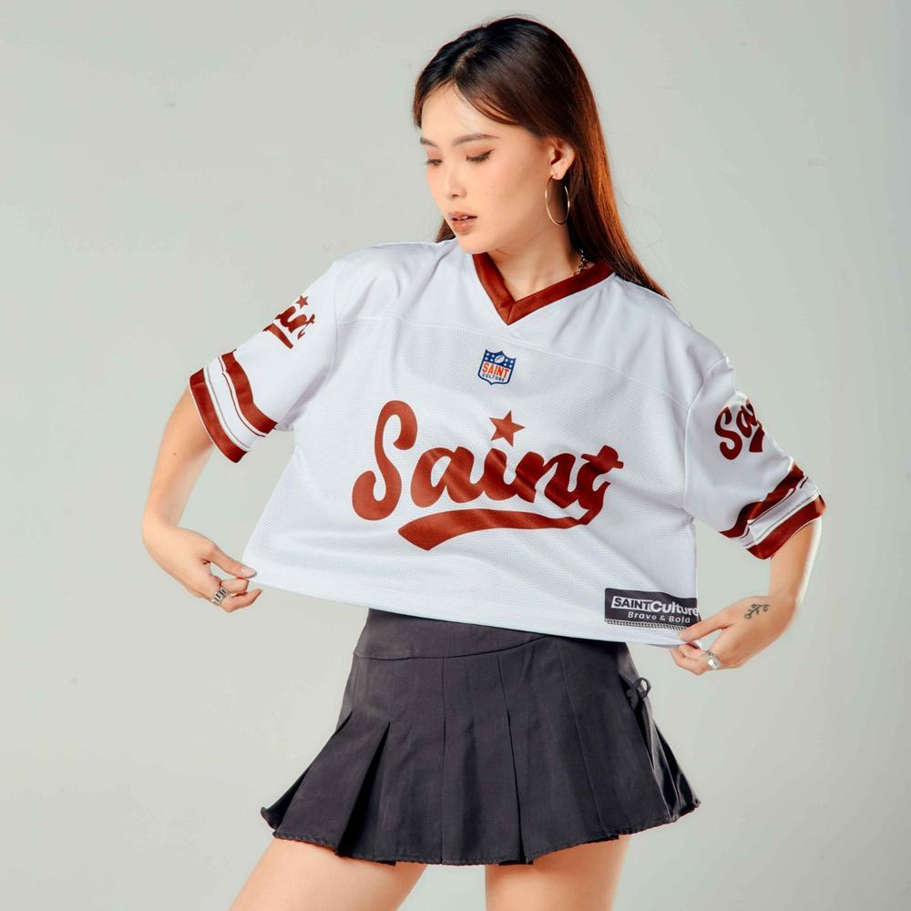Jual Saint Culture / Rising Red Crop 59 / Croptop Jersey Vintage ...