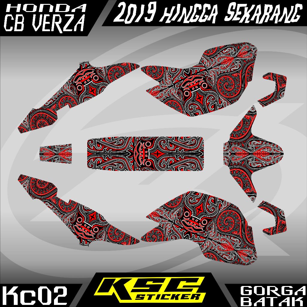 Jual CUSTOM DECAL STICKER STIKER HONDA CB VERZA NEW 2019 HINGGA ...