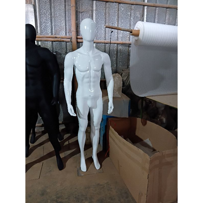 Jual patung manekin full body pria putih jari karet impor | Shopee ...
