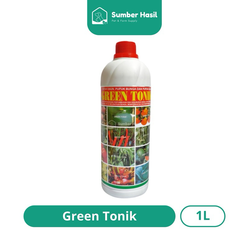 Jual GREEN TONIK 1 LITER UMUM PUPUK PELENGKAP DAUN BUAH ORIGINAL ...
