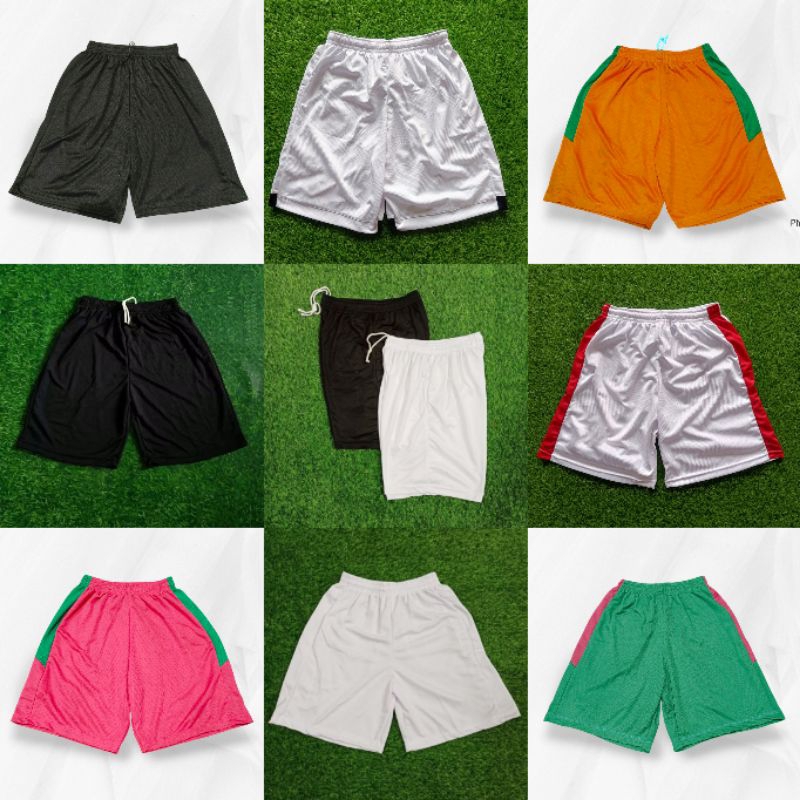 Jual CELANA BOLA PENDEK HITAM POLOS CELANA PUTIH POLOS UNTUK TES BAHAN ...