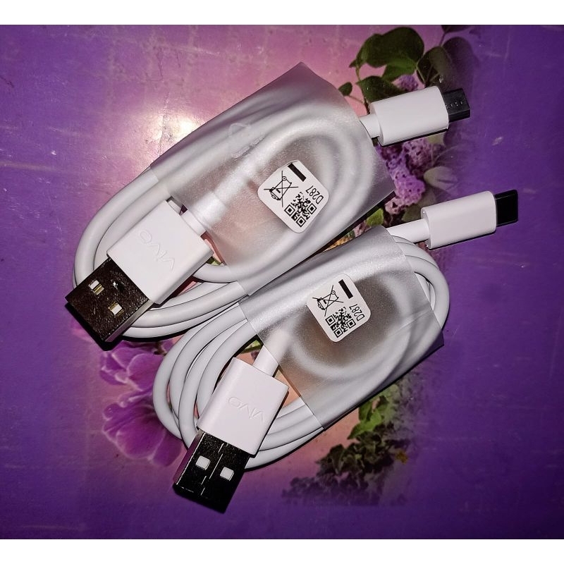 Jual KABEL CHARGER VIVO FAST CHARGING ORIGINAL 100 % TIPE C DAN TIPE ...