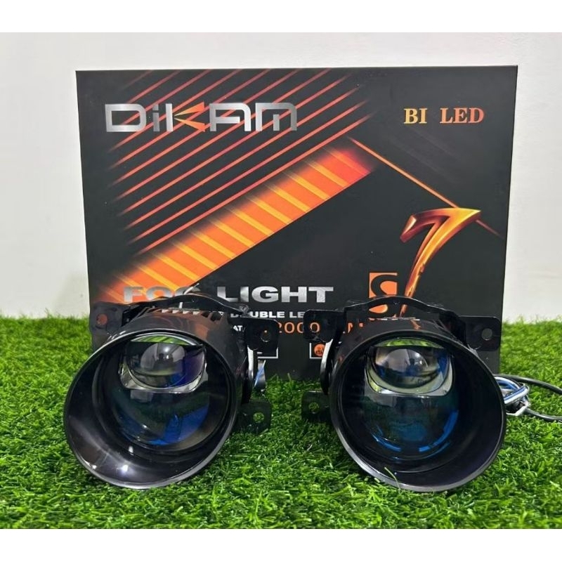 Jual Foglamp Biled Projector DIKAM S7 S8 X7 LASER 1 warna dan 3 warna universal merk mobil 3 ...