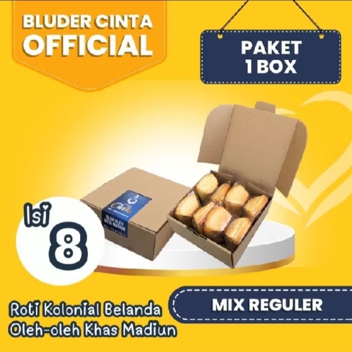 Jual PAKET Isi 8 pcs Bluder Premium & Spesial Asli Madiun Oleh oleh ...