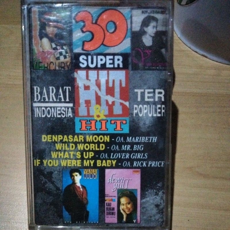 Jual kaset pita full box original"30 SUPER HIT & HIT BARAT - INDONESIA" | Shopee Indonesia