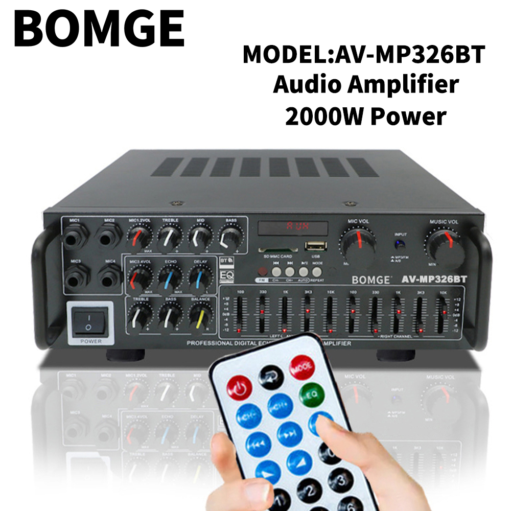 Jual BOMGE AV-MP326BT Amplifier Power Bluetooth EQ Channel 2.1 Full ...
