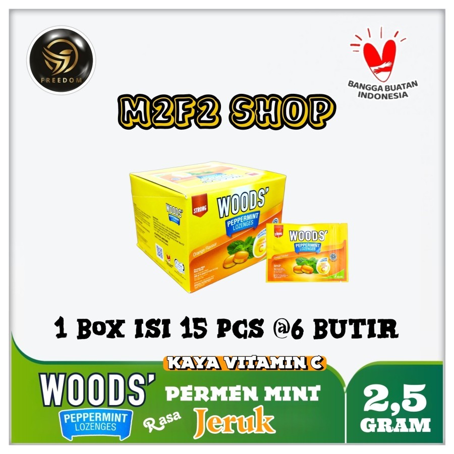 Jual Woods Peppermint Lozenges Orange | Permen Jeruk Mint - 15 gr ...