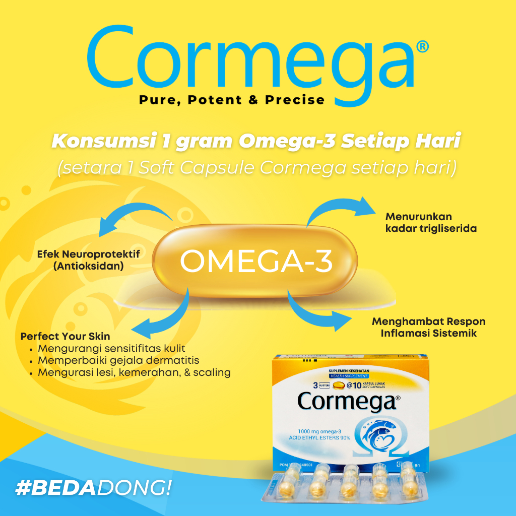 Jual Cormega Suplemen Pure Omega 3 EPA & DHA 1 Box isi 30 Soft Capsules ...