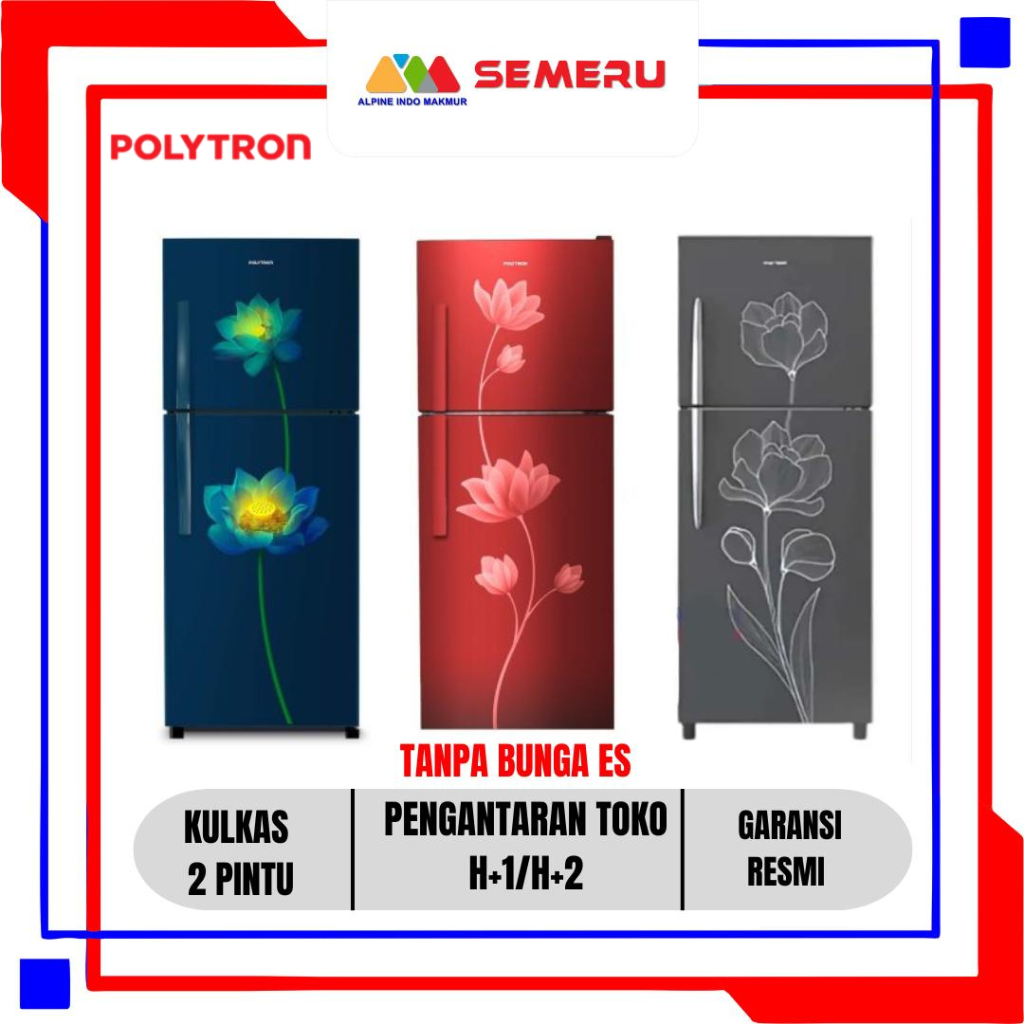 Jual POLYTRON KULKAS 2 PINTU HANDEL SERI PRB DAYA 100 WATT TIPE 210 ...