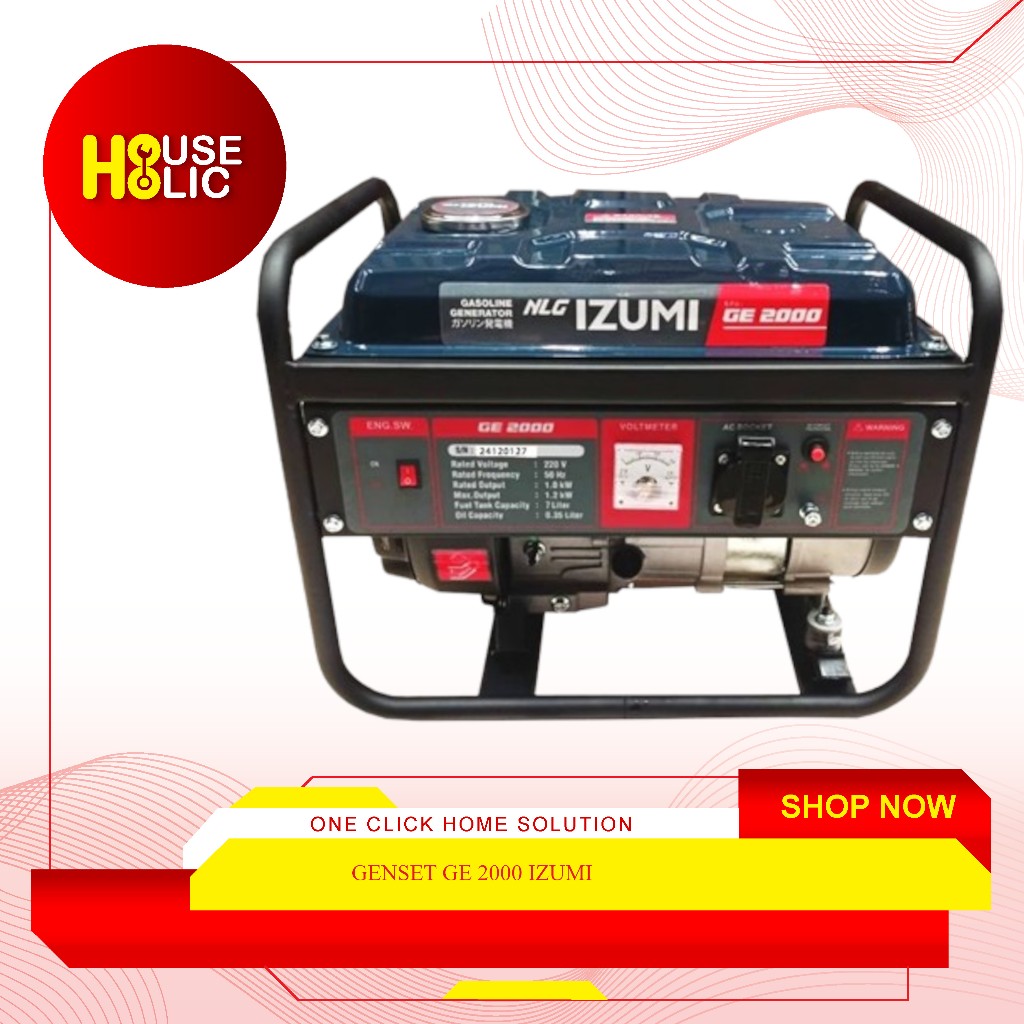 Jual Genset GE2000 Mesin Genset Listrik Bensin 1000 Watt Mesin ...
