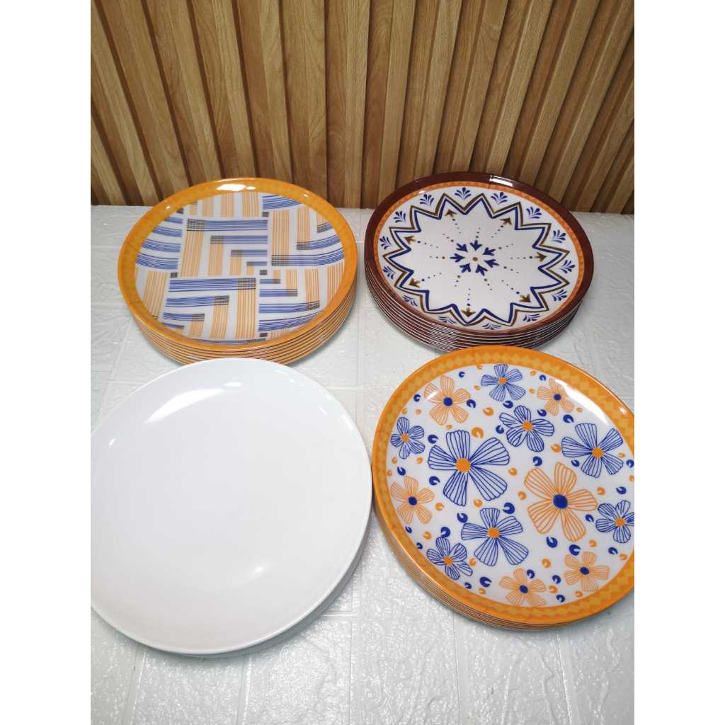 Jual TOPTREE MELAMIN PIRING PLAT TANPA BINGKAI TEBAL P7809/PIRING ...