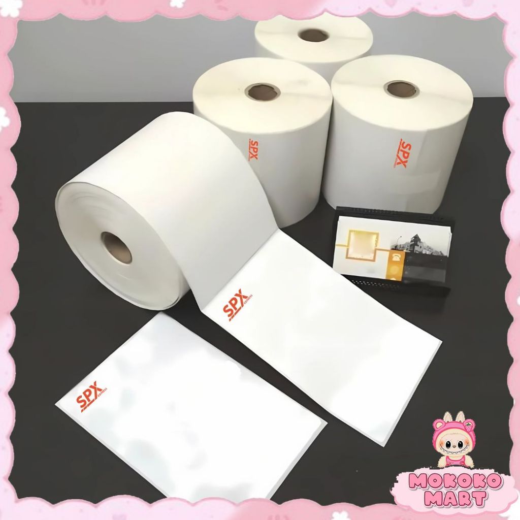 Jual MM Kertas Thermal 1 Roll 250 Lembar Kertas Resi Label Ukuran A6 ...