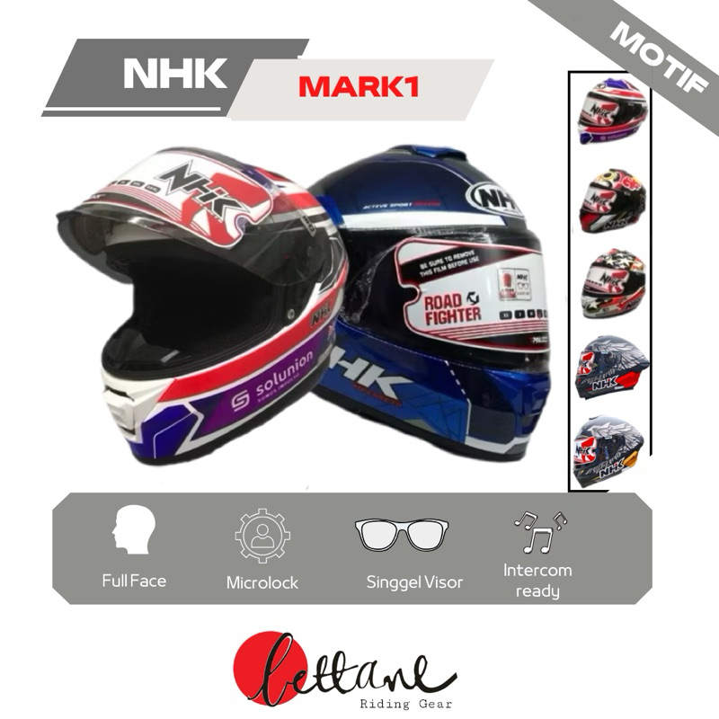 Jual HELM NHK MARK 1 MOTIF MIHAIL 2 // JACOUB ROUISTONE #2 // TRIANGLE ...