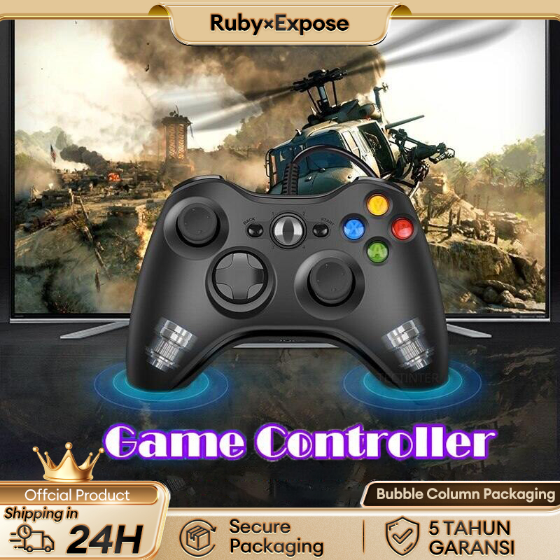 Jual Stick Xbox 360 Gamepad Games Joystick Gamepad Controller Wired USB ...