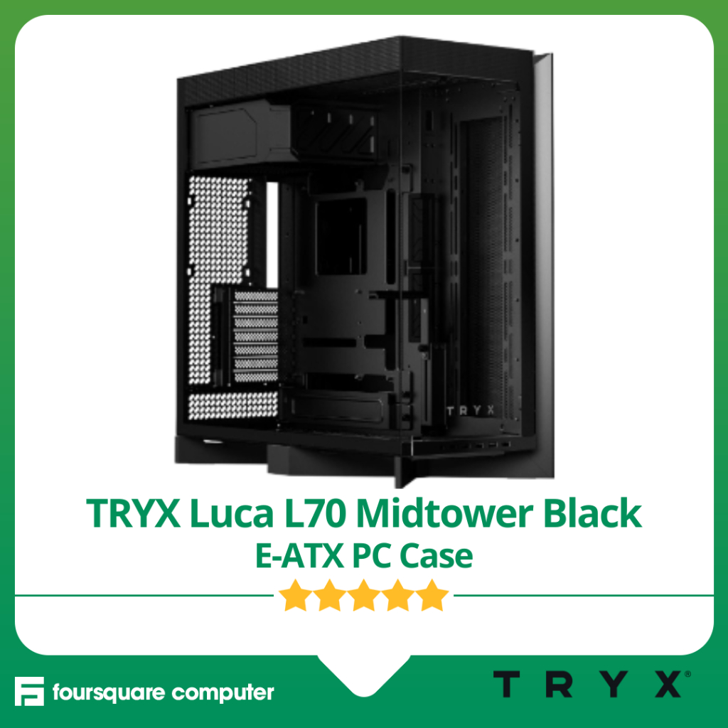Jual TRYX Luca L70 Midtower Black E-ATX PC Case Casing | Shopee Indonesia