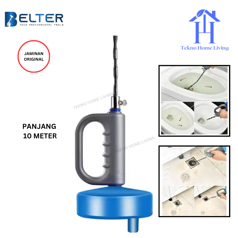Jual BELTER Kawat Pembersih Saluran Pipa Mampet 10 Meter Pipe Cleaner | Shopee Indonesia