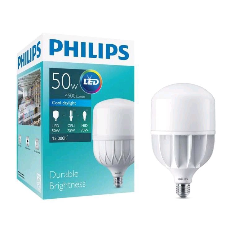 Jual Lampu Bohlam LED Philips 50 Watt 50W 50Watt 50 W (Nyala Putih ...