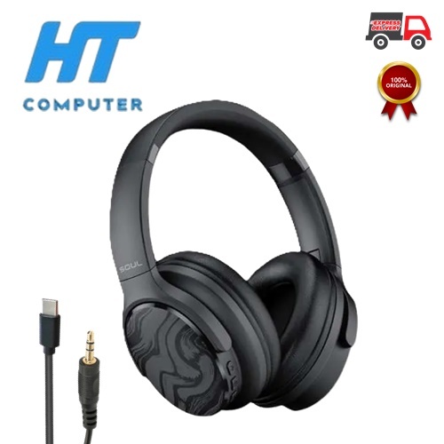 Jual ORIGINAL SOUL S-Flow ANC Over-Ear Stereo Headphones- Black ...