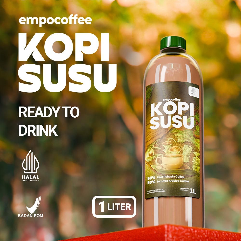 Jual Kopi Susu Gula Aren 1 Liter Minuman Botolan Kekinian Ice Coffee ...