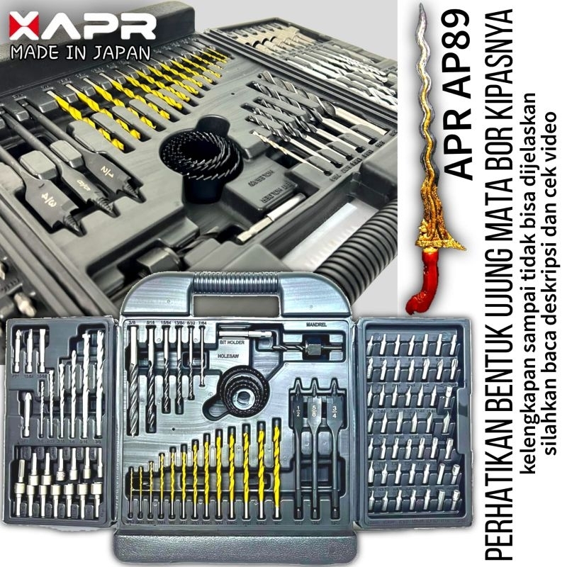 Jual Apr raja mata bor type ap89 fullset mata bor kayu besi beton kipas ...