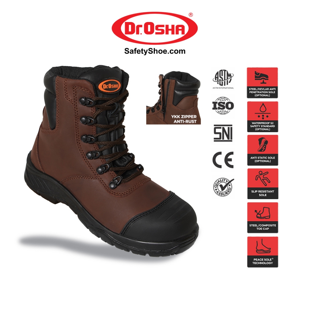 Jual Dr OSHA Deluxe Terra 3230 S2 Composite Waterproof Safety Shoe ...