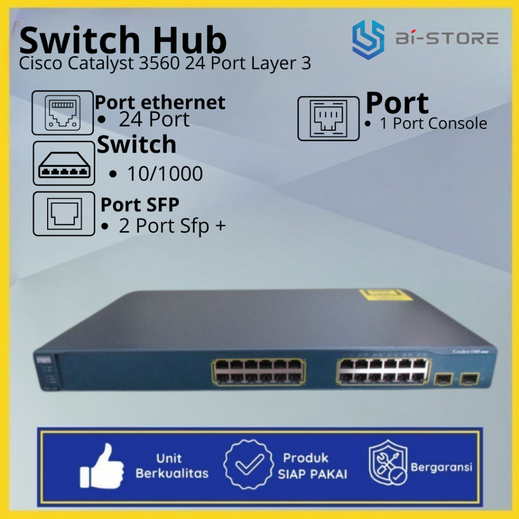 Jual Switch Hub Cisco Catalyst 3560 24 Port dan Layer 3 | Shopee Indonesia