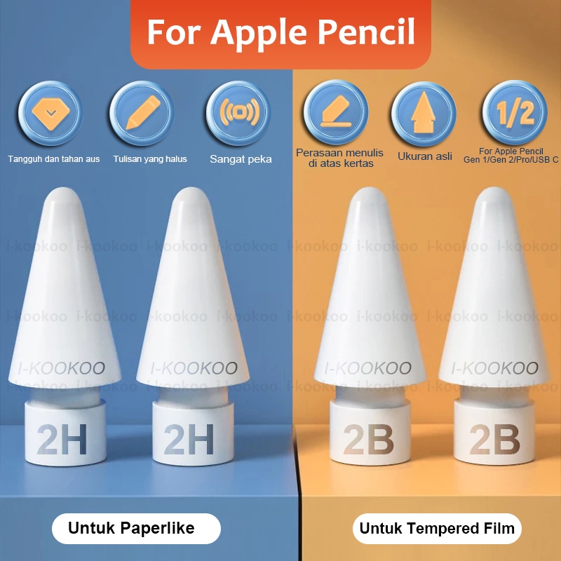 Jual i-kookoo Ori Nib Apple Pencil Pro,Ori Tip Apple Pencil 2/Apple ...