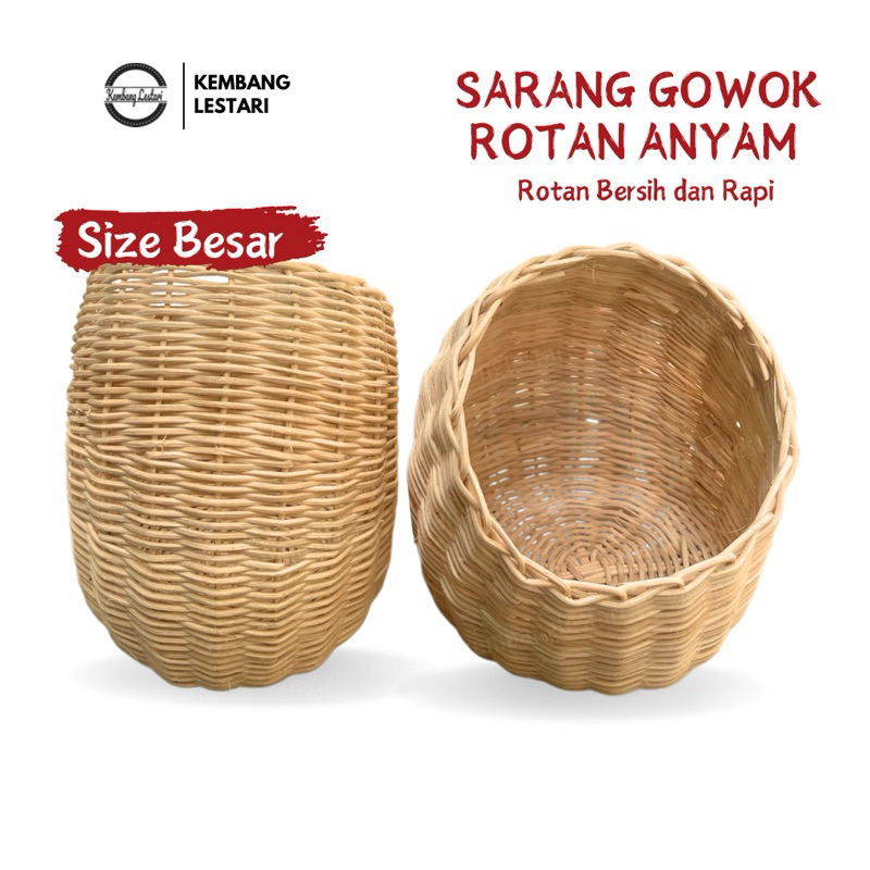 Jual GOWOK ROTAN SARANG GOWOK SIZE BESAR BURUNG FINCH KENARI ...