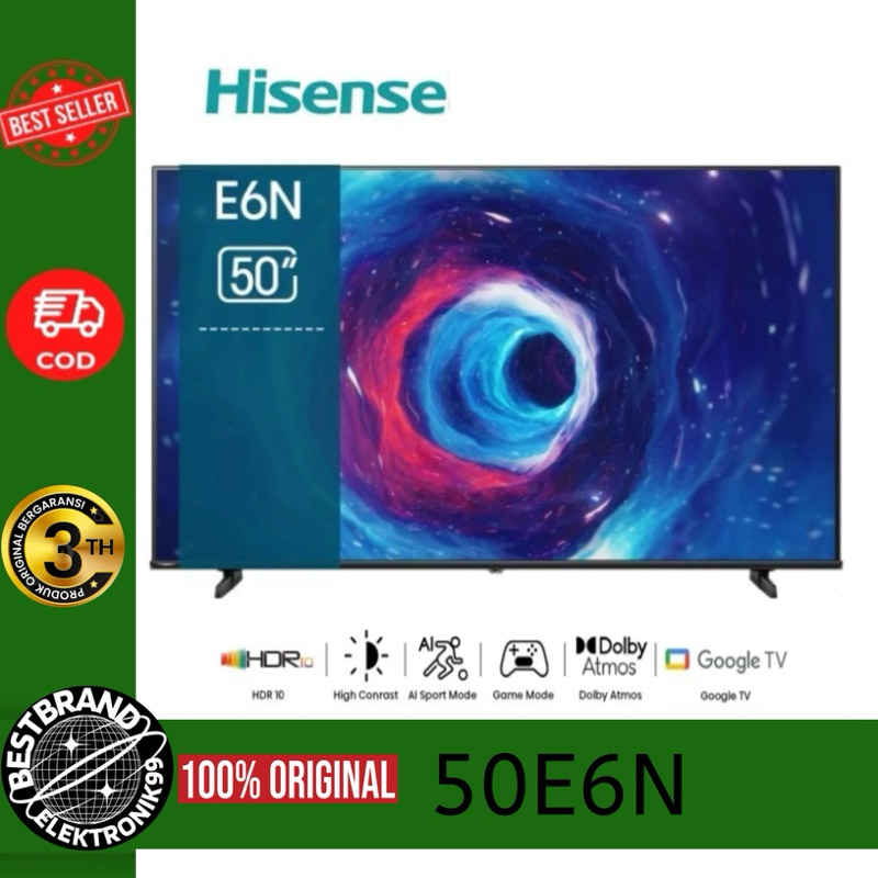 Jual HISENSE 50E6N 50INCH GOOGLE TV UHD 4K KARAOKE FUNCTION 50E6N ...