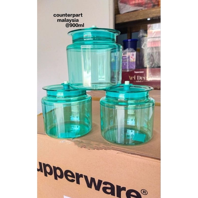 Jual COUNTERPART ORIGINAL TUPPERWARE 900ML TOSCA (3PCS) | Shopee Indonesia