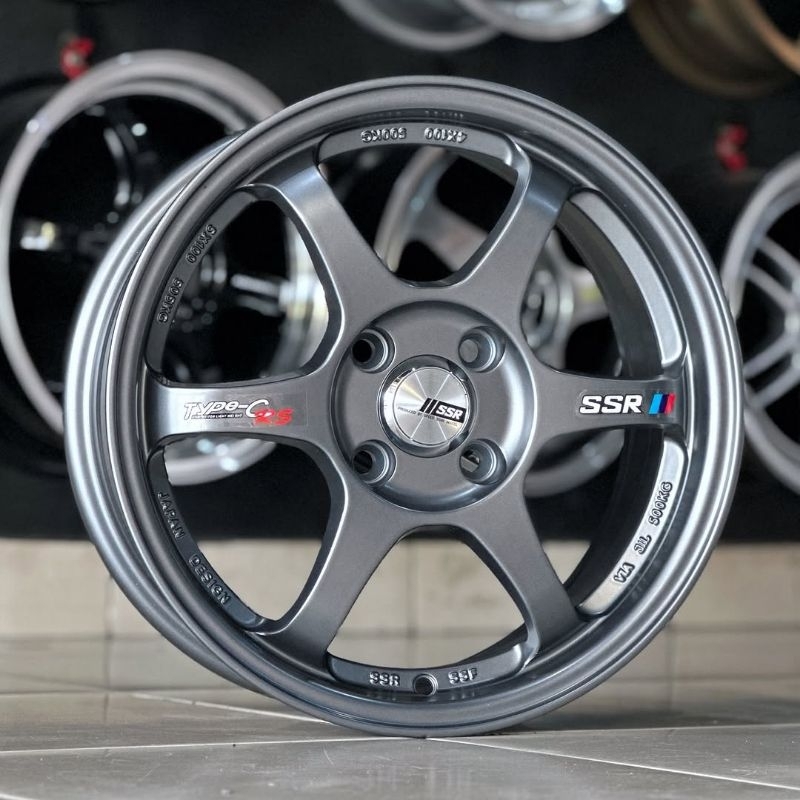 Jual velg mobil racing r15 SSR TYPE C PCD 4X100 LEBAR 6,5 velg ring 15 untuk mobil brio jazz ...