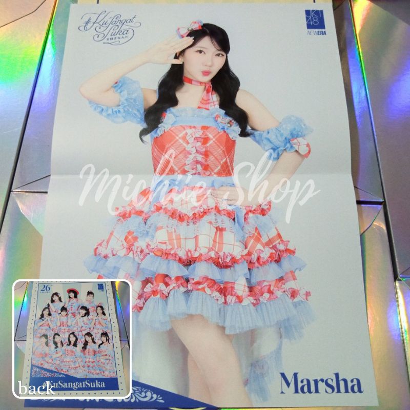 Jual Poster Marsha JKT48 #KuSangatSuka Special Set Official | Poster ...