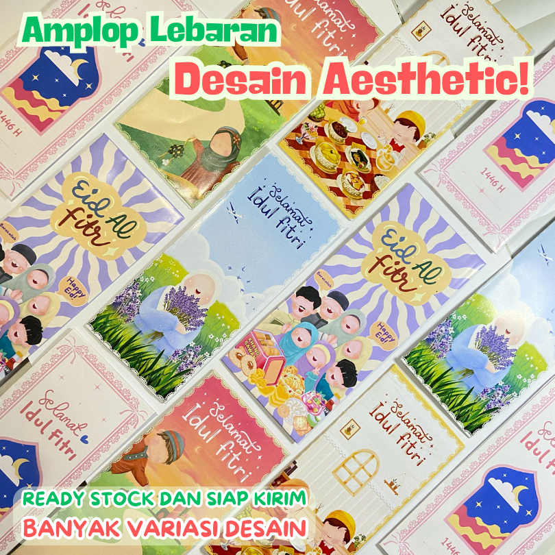 Jual AMPLOP LEBARAN DESAIN PREMIUM LUCU UNIK AESTHETIC | AMPLOP THR ...