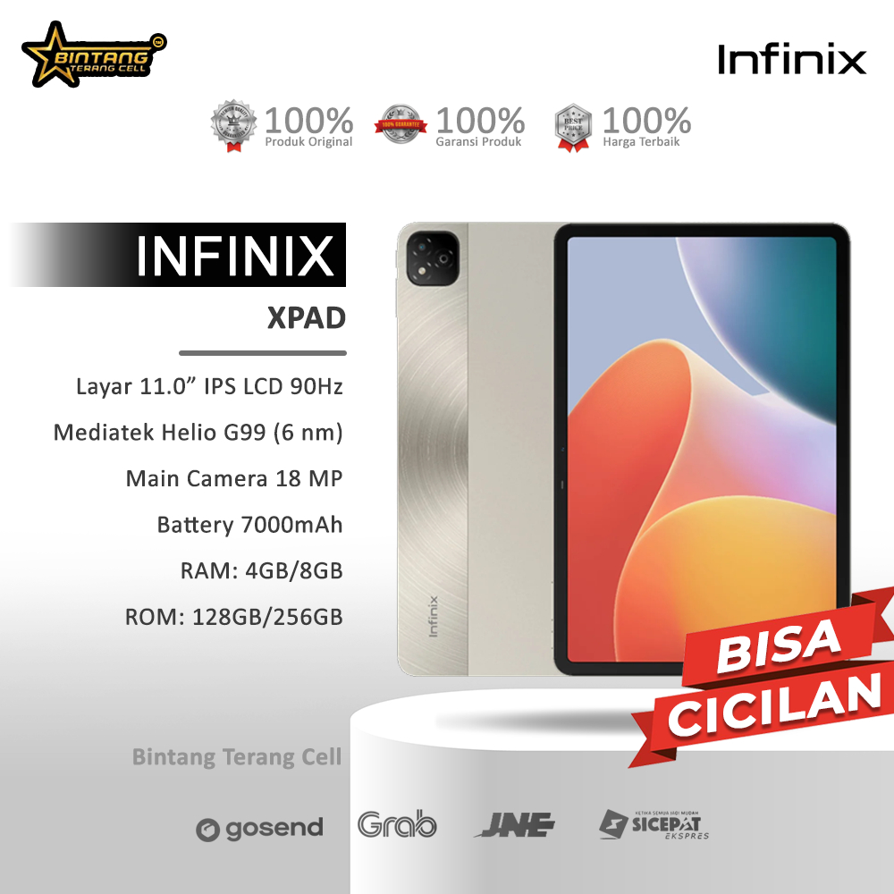 Jual Infinix XPAD LTE Layar 11" RAM 8/256gb infinix pad xpad 11inch 4G ...
