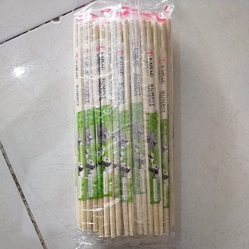 Jual Sumpit Bambu Panda + Tusuk Gigi Steril (Isi 50 Pasang) / Sumpit ...