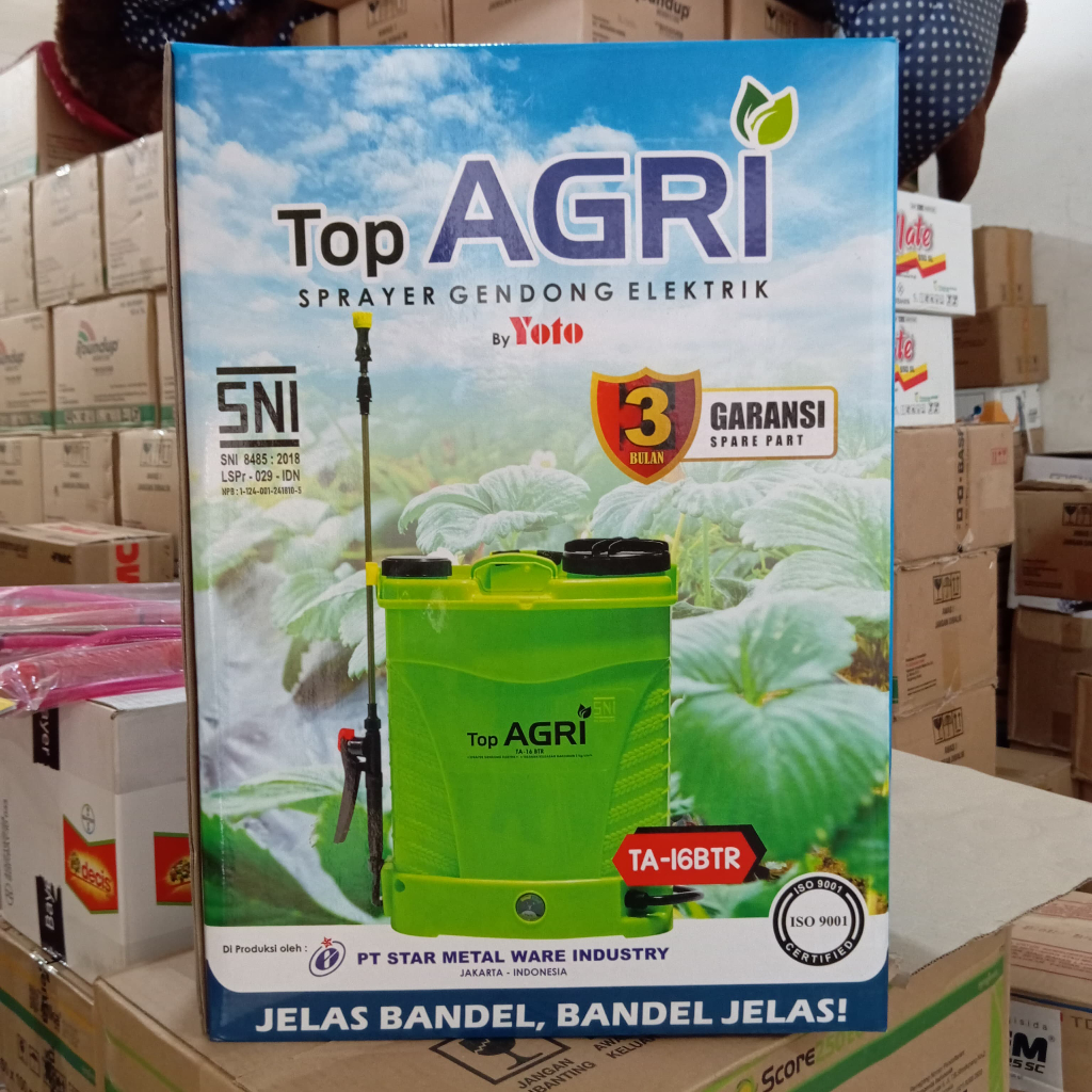 Jual Sprayer Gendong Elektrik TOP AGRI 16 LITER | Shopee Indonesia