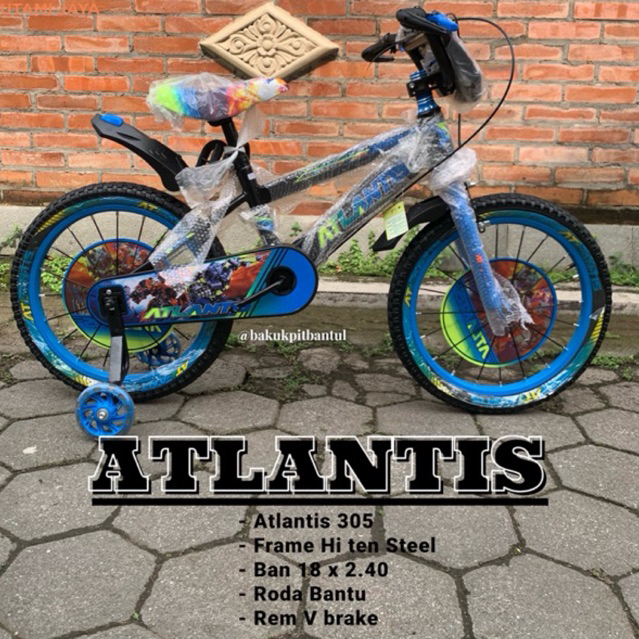 Jual Sepeda Anak cowok BMX Atlantis ban 2.40 ring 18 inch | Sepda BMX ...