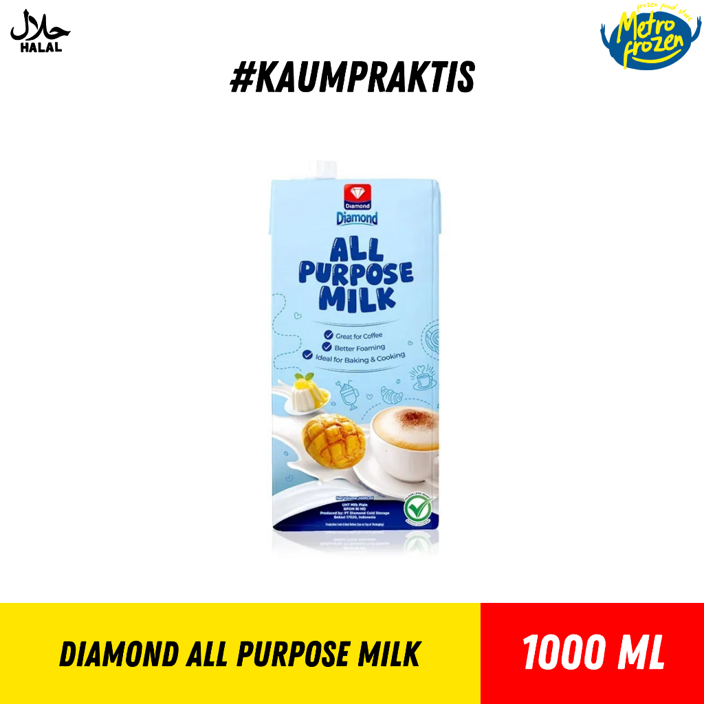 Jual DIAMOND All Purpose Milk 1000ml //susu UHT rasa full cream ...