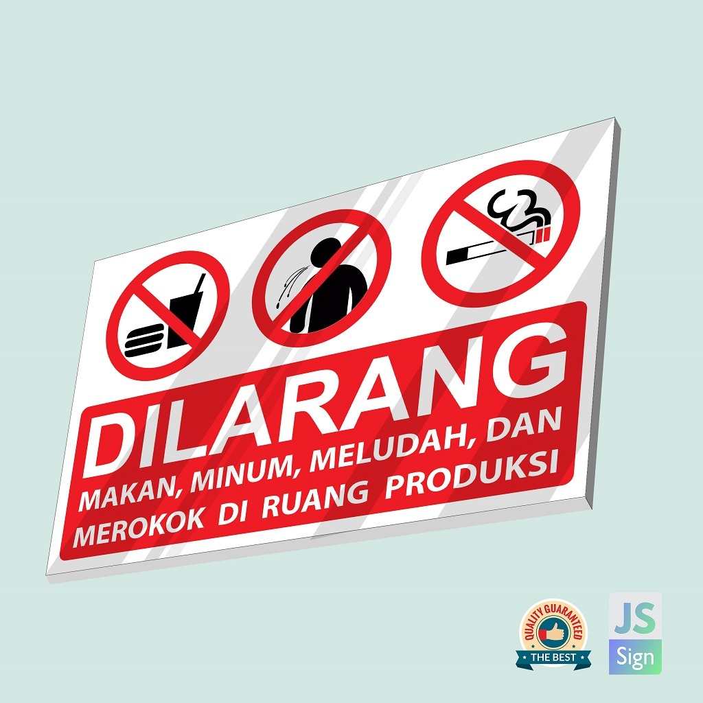 Jual SAFETYSIGN K3 - BAHAYA DILARANG MAKAN, MINUM, MELUDAH & MEROKOK ...