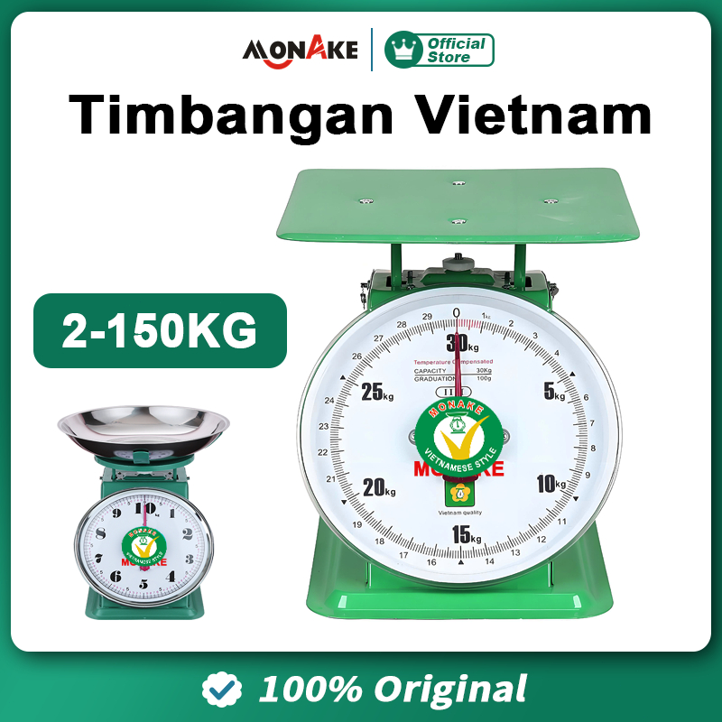 Jual MONAEK Timbangan Manual Jarum Vietnam Kapasitas Spring Dial Scale Besi Plat 2KG/5KG/10KG ...